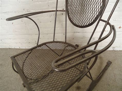 All Metal Rocking Chair At 1stdibs