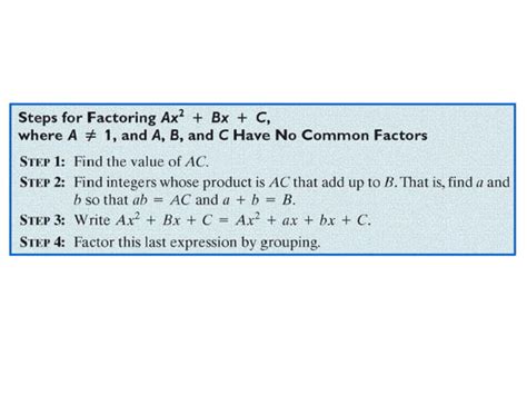 Lesson 2 Factoring And Rational Expressions Ppt