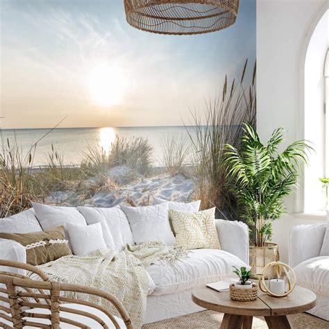 Sunset Beach Wall Mural Etsy