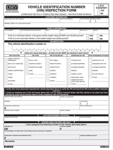Vin Verification Form Fill Out And Sign Online Dochub