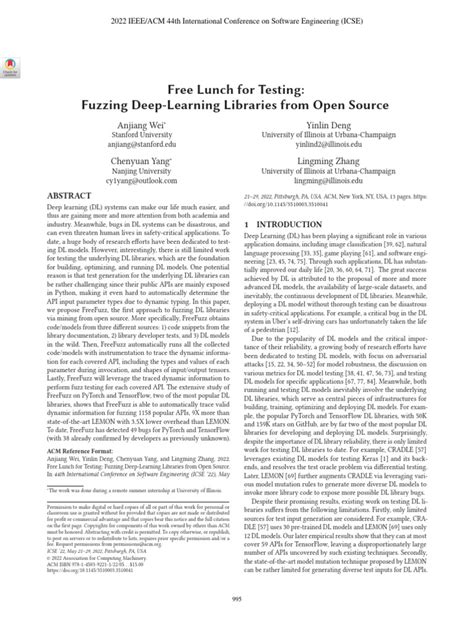 Free Lunch For Testing Fuzzing Deep Learning Libraries From Open