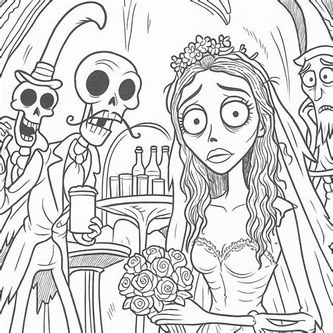 20 Corpse Bride Coloring Pages Free Pdf Printables Artofit