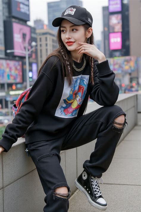 Playful Lean Leaning Against A Image Created By Celestial Runway