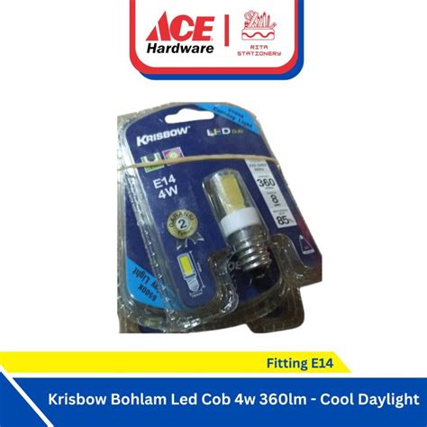 Jual Krisbow Bohlam Led Cob E14 4w 6w 360lm Cool Daylight Shopee Indonesia