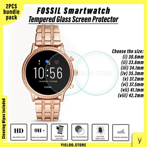 Fossil Smartwatch Tempered Glass Screen Protector Gen 4 Hr Gen 5 Hr