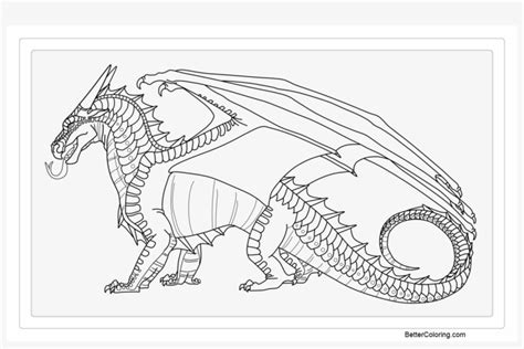 Wings Of Fire Nightwing Coloring Sheet
