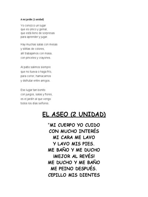 A Mi Jardín Poesia 1 Unidad Pdf