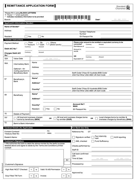 Remittance Application Form 2009 2022 Fill And Sign Printable
