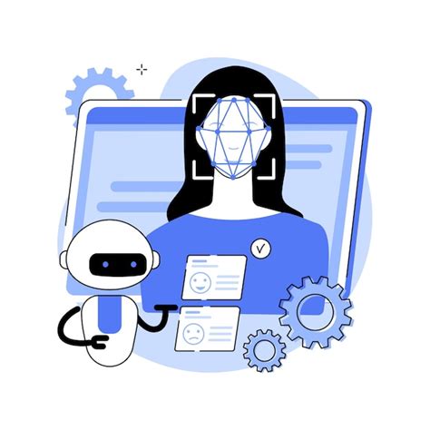 Premium Vector Affective Computing Abstract Concept Vector Illustration