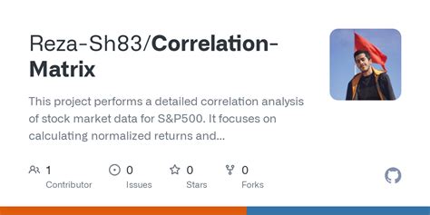 github reza sh83 correlation matrix this project performs a detailed