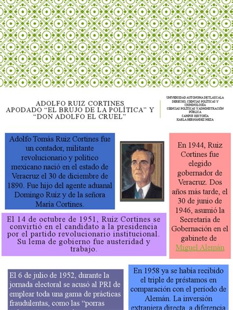 Exposicion Adolfo Ruiz Cortinez Pdf Partido Revolucionario
