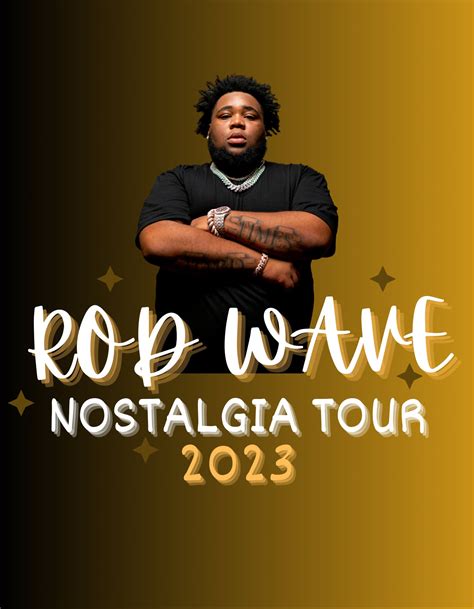 Rod Wave Nostalgia Tour 2023 Png Unisex Front And Back Design Etsy