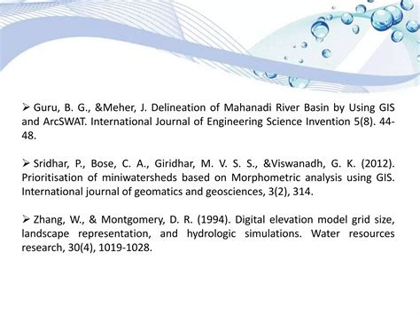 Morphometric Analysis And Prioritization Of Watersheds Of Mahanadi River Basin In Odisha