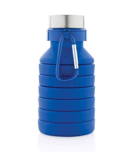 Faltbare Silikonflasche Mit Karabiner 550 Ml Adler Werbegeschenke