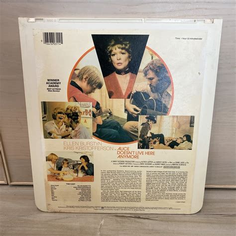 Ced Videodisc Alice Dosent Live Here Anymore Ellen Burstyn Diane Ladd