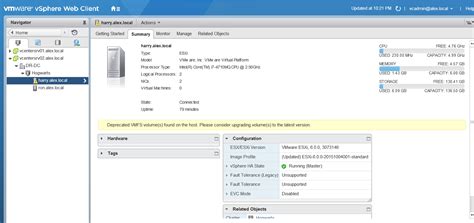 Deprecated Vmfs Volumes Found On The Host Please Consider Upgrading