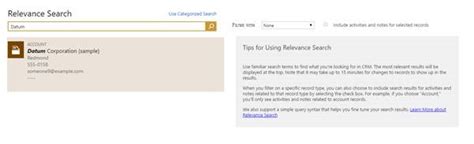 CRM Update Overview And Step By Step For Relevance Search In Dynamics CRM