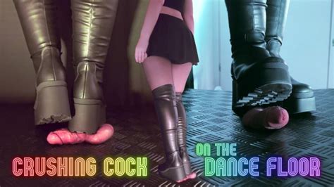 Crushing Your Cock On The Dance Floor In Platform Boots Trample