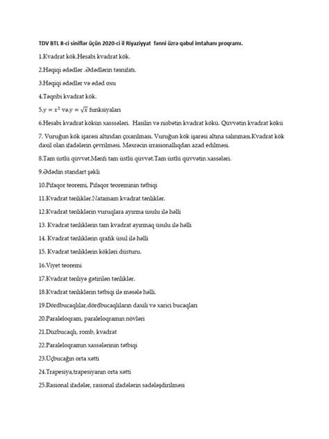 Riyaziyyat Viii Sinif Pdf