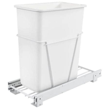 Rev A Shelf RV 9PB Classic 9 1 2 W Steel Pull Out Slide Out Single 30 Qt 7 5 Gallon Trash Can