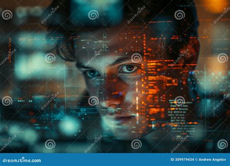 Software Developer Computer Programmer Flat Character On Cartoon Background Learning Coding