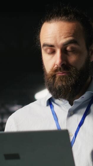 Vertical Data Center Admins Monitoring Artificial Intelligence Llm Visualization Teamworking