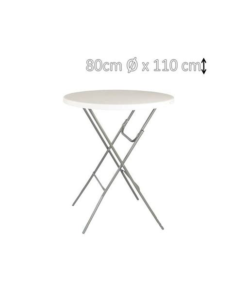 Table With Folding Legs Measuring 81 Cm In Diameter