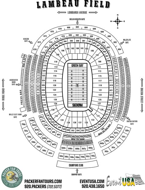 Lambeau Field Stadium Seating