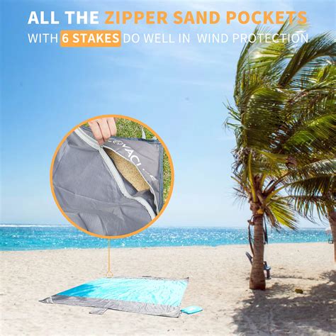 Beach Blanket Extra Large Beach Blanket Waterproof Sandproof Fits 108