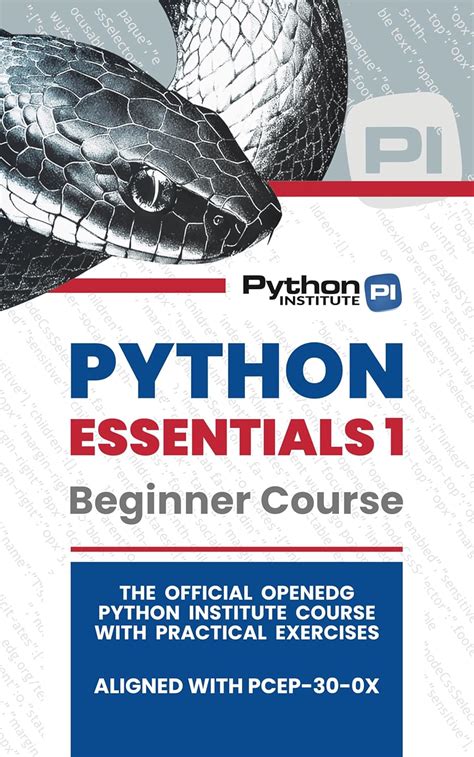 Python Essentials 1 The Official Openedg Python Institute Beginners