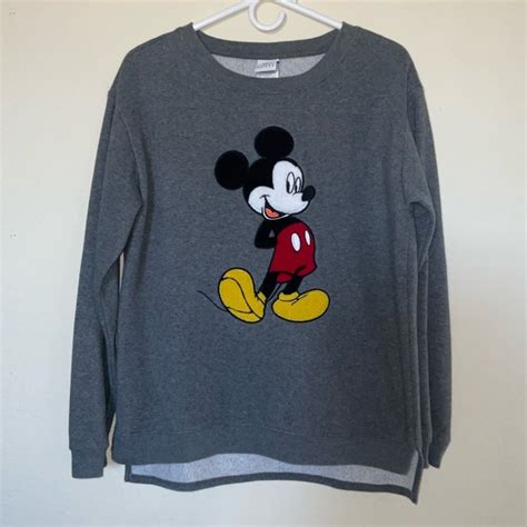 Disney Tops Disneys Mickey Mouse Character Sweatshirt With Chenille Patch Size Large Poshmark