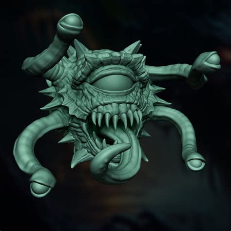 3d Printable The Observer Dnd 5e Stl Miniature 32mm Resin By