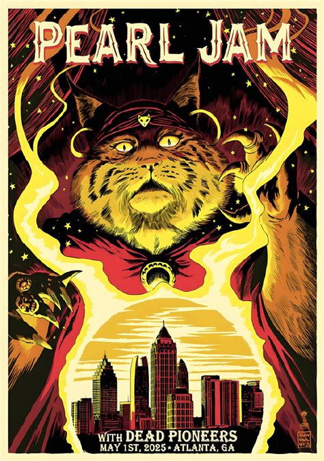 Pearl Jam Dark Matter 2025 Tour Atlanta Poster