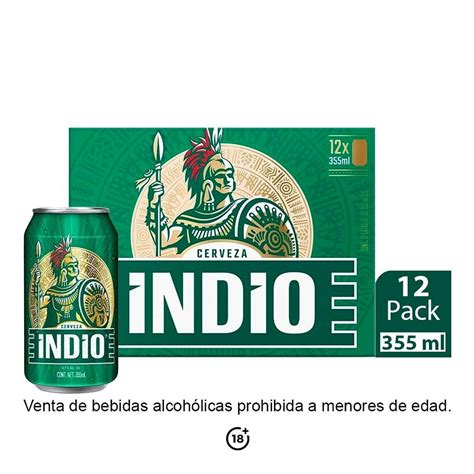 Cerveza Oscura Indio 12 Pack Latas De 355 Ml C U Bodega Aurrera