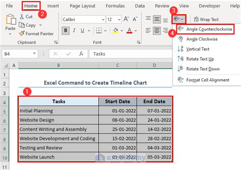 How To Use A Timeline In Excel A Visual Presentation ExcelDemy