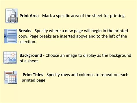 Ms Excel Page Layout PPT Desktop Publishing Computer Software And Applications