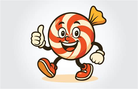 Candy Mascot Logo Cartoon Character Template 66827844 Vector Art At