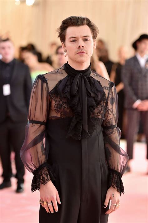Harry Styles Attends The 2019 Met Gala Celebrating Camp Notes On
