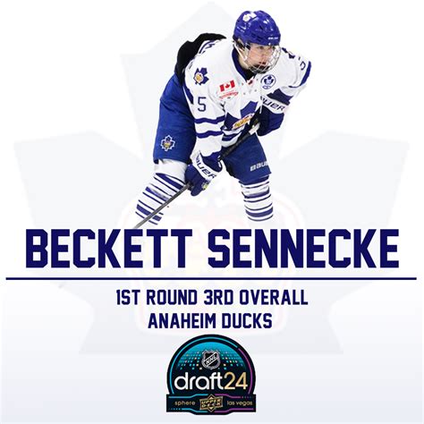 News Beckett Sennecke Selected 3rd Overall Toronto Marlboros