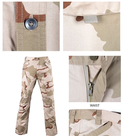 Camouflage Military Style Tri Color Desert Tactical Suit