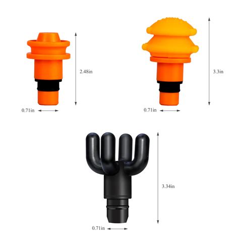 Buy Massage Gun Heads Muscle Massage Gun Head Replacement 6 Pack