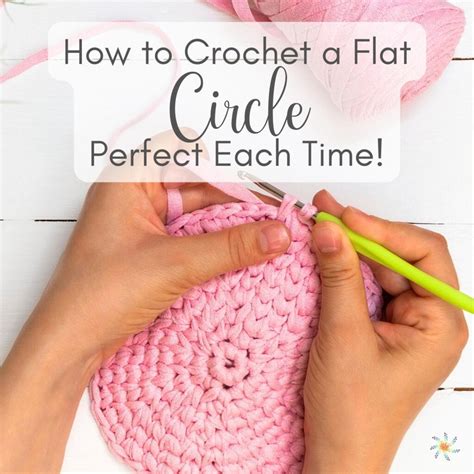 How To Crochet A Flat Circle Perfectly Easy Formula Stardust Gold Crochet