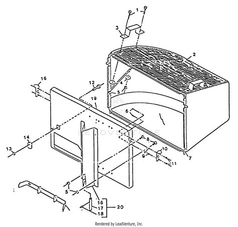Exmark 850112 Grass Catcher Parts Diagrams