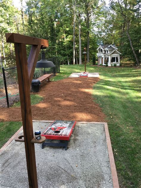 Cornhole Pits Cornhole Pit Backyard Area Backyard Diy Backyard