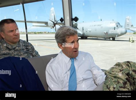 U S Secretary Of State John Kerry Guided By U S Army General Mark