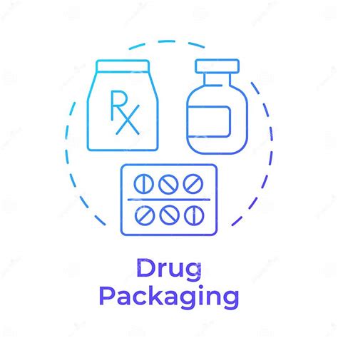 Drup Packaging Blue Gradient Concept Icon Stock Vector Illustration Of Icon Isolated 315857940