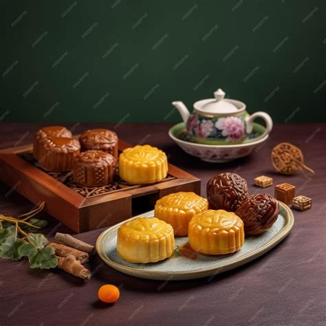 Premium Ai Image Delicious Traditional Dessert Assortment