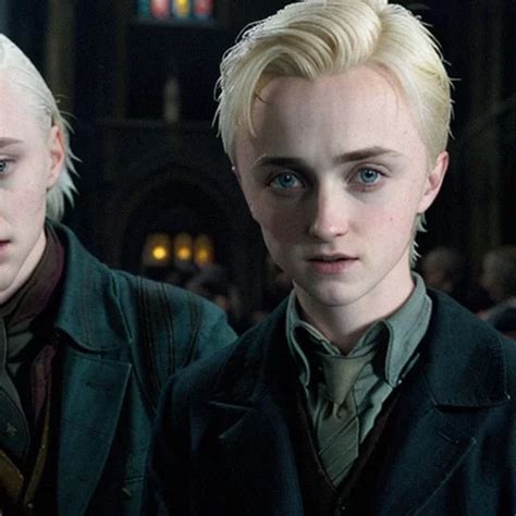 Ai Art Generator Tom Felton As Draco Malfoy And Daniel Radcliffe As