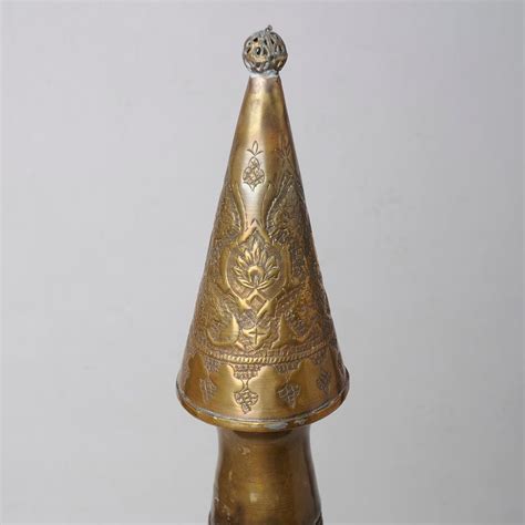 Engraved Brass Vase For Sale At 1stdibs