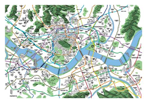 Seoul Sightseeing Map 60 Photos